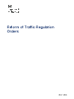 Traffic regulation orders: changes to publishing requirements and ...