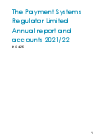 The Payment Systems Regulator Annual Report 2021 to 2022 - GOV.UK