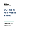 The management of bruising in non-mobile infants paper - GOV.UK