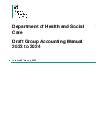 Changes to DHSC group accounting manual 2023 to 2024 - GOV.UK
