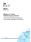 MOJ Welsh Language Scheme Annual Monitoring Report 2021 to 2022 - GOV.UK