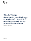 Climate Change Agreements: consultation on extension and future scheme ...