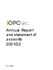 Independent Office for Police Conduct annual report and accounts: 2021 ...