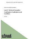 Conditions and requirements - Level 2 Technical Occupation ...