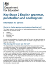 Key stage 2 English grammar, punctuation and spelling test: information ...
