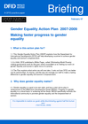 Gender Equality Action Plan 2007-2009 - GOV.UK