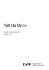 'Tell Us Once' registration service – equality impact assessment - GOV.UK
