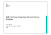 Tell Us Once customer service survey analysis - GOV.UK