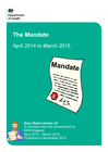 NHS Mandate 2014 to 2015 - GOV.UK
