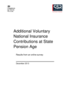Additional voluntary National Insurance contributions at State Pension ...