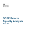 GCSE reform equality analysis - GOV.UK
