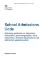 Changes to the school admissions code - GOV.UK