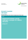 Mainstream inclusion, special challenges: strategies for children with ...