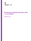 Introducing a stalking protection order - GOV.UK