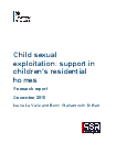 Child sexual exploitation: support in children’s homes - GOV.UK