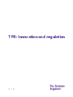 TPR: innovation and regulation plan - GOV.UK