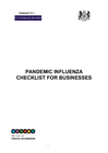Pandemic flu checklist for businesses - GOV.UK