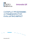 Catapult programme: evaluation framework - GOV.UK