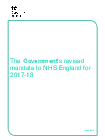 NHS mandate 2017 to 2018 - GOV.UK