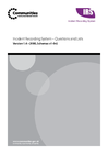 Incident recording system for fire and rescue authorities: questions ...