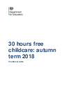 30 hours free childcare: autumn term 2018 - GOV.UK