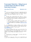 Procurement Policy Note 06/20 – taking account of social value in the award of central ...