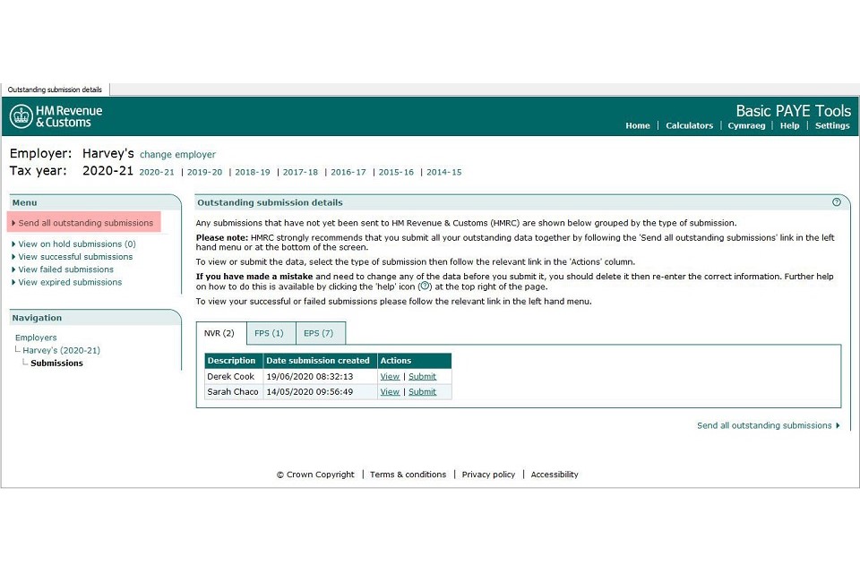Basic PAYE Tools user guide - GOV.UK
