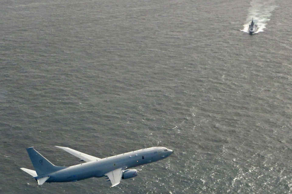 First Operation for RAF Poseidon tracking Russian Warship - GOV.UK