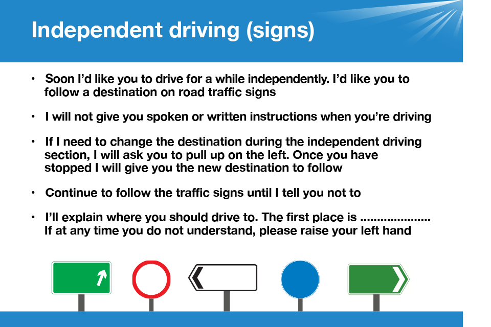 How prompt cards will be used during your driving test if you’re deaf ...