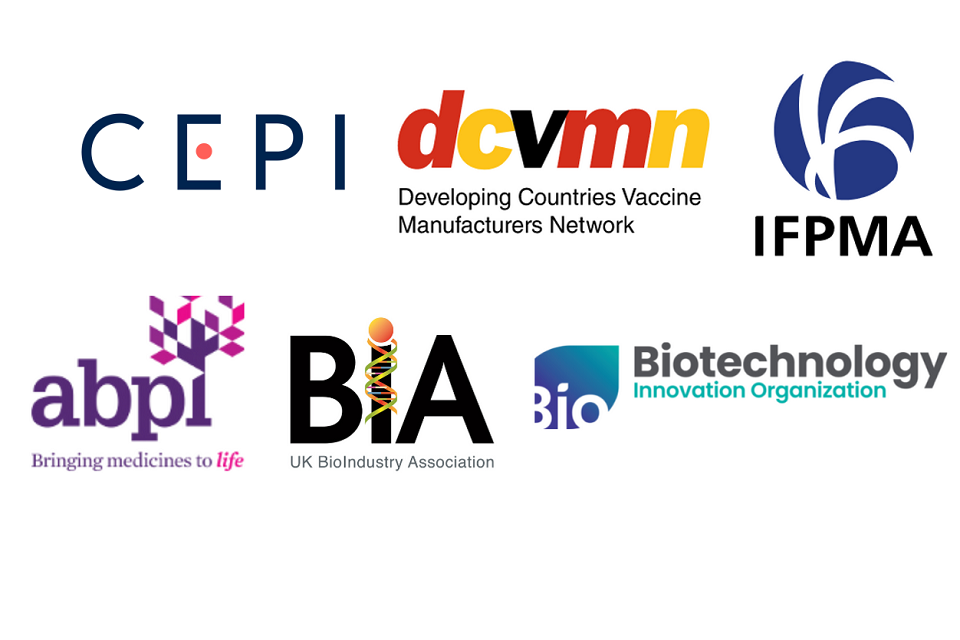 Joint statement from the UK government, CEPI, IFPMA, ABPI, BIA, BIO and ...