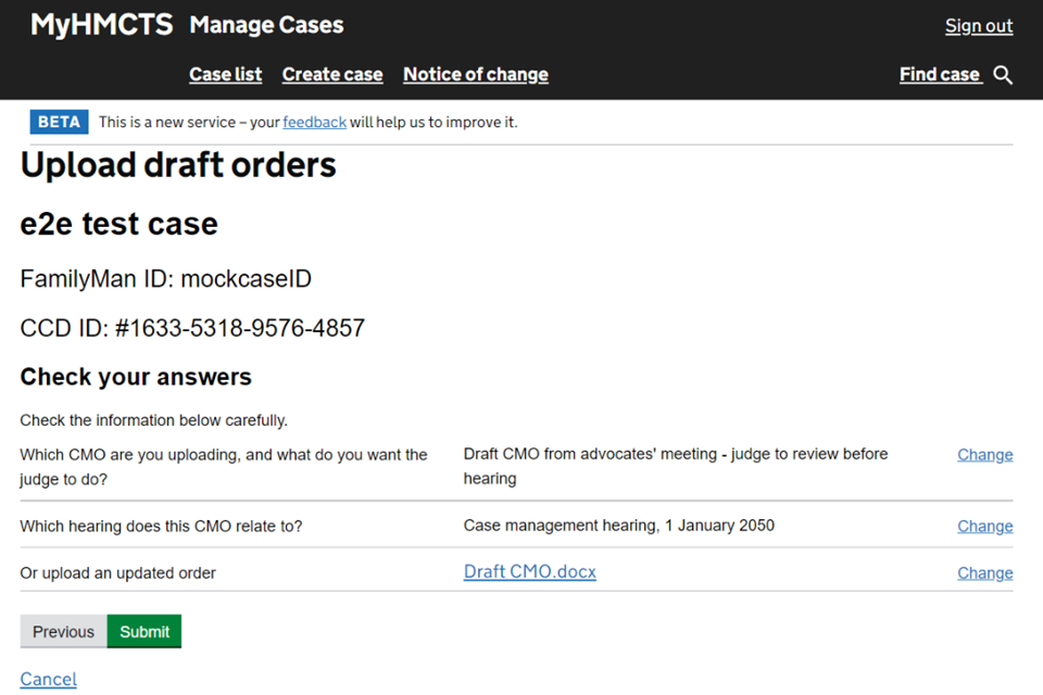 Respond to a family public law order application on MyHMCTS - GOV.UK