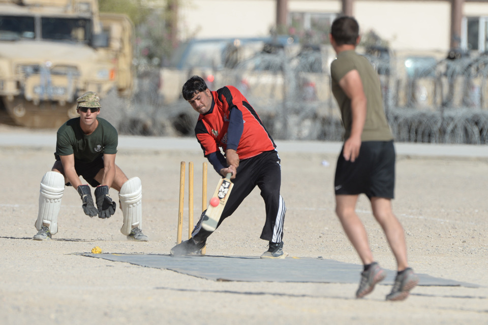 Cricket match sees Afghan Army beat British soldiers - GOV.UK