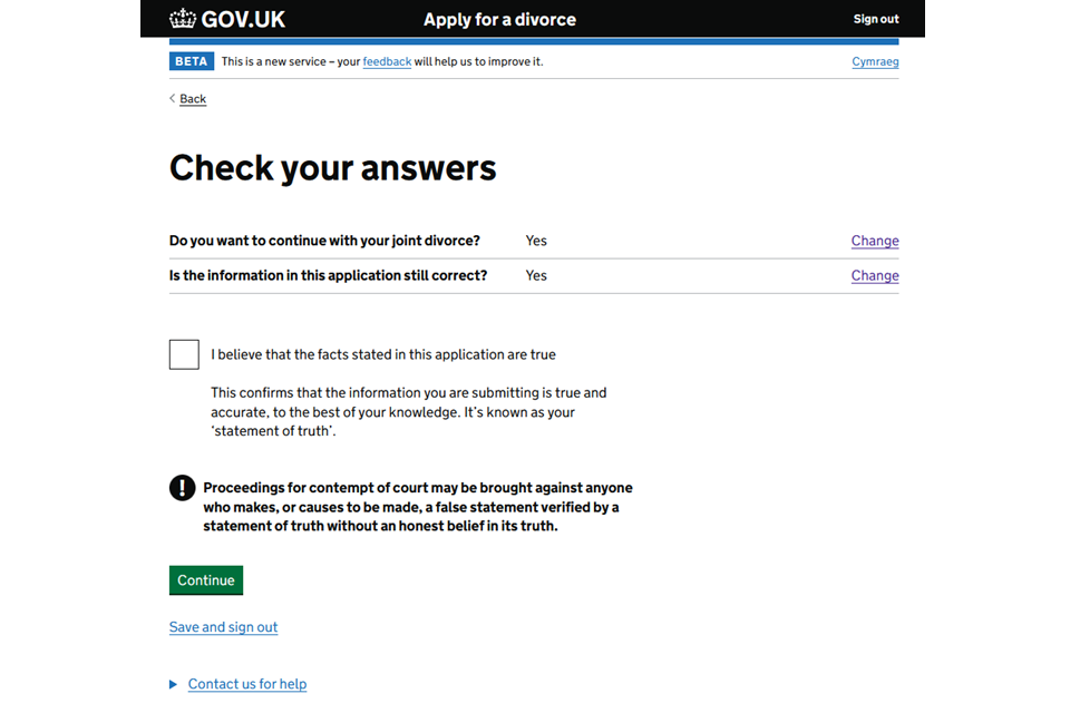 Joint conditional order process for applicant 2 – litigant in person ...