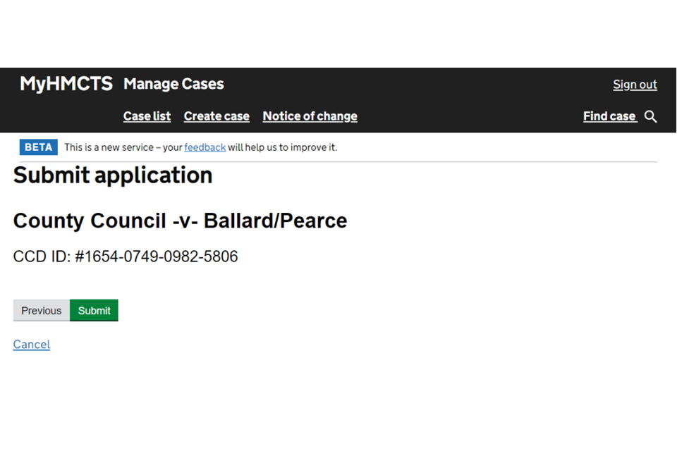 Submit and serve an application - GOV.UK