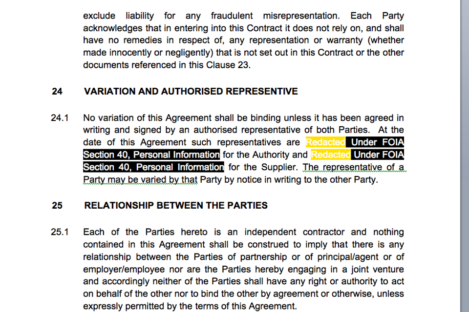 Guidance on the Transparency Requirements for Publishing on Contracts ...