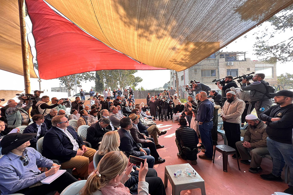 Diplomatic missions visit the Palestinian community of Huwara - GOV.UK