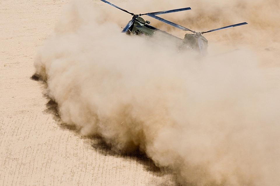 3D technology helps helicopters land on sand - GOV.UK