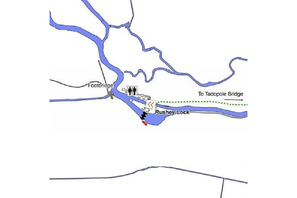 Rushey lock and weir fishing site guide - GOV.UK