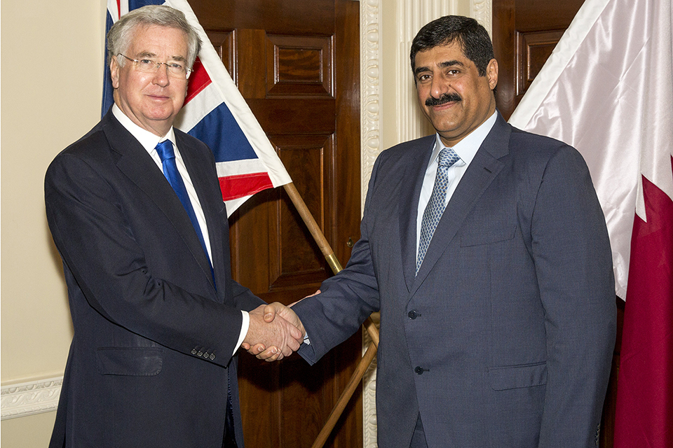 Defence Secretary meets Qatari counterpart to discuss international ...