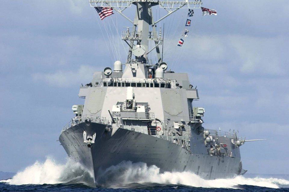 Royal Navy navigator steers USS Winston S Churchill into Portsmouth ...