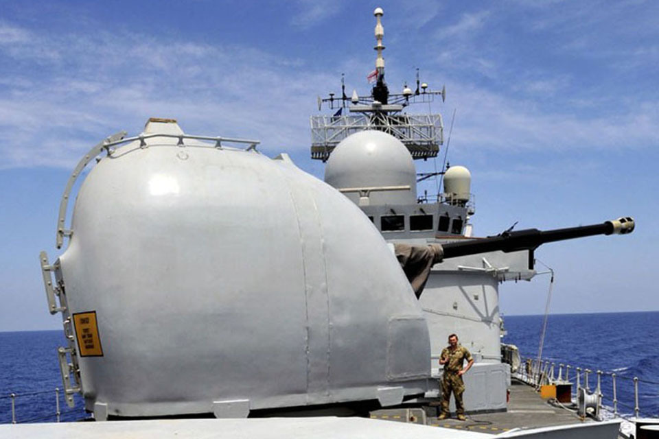 HMS Liverpool drives Gaddafi's gunboats back to port - GOV.UK