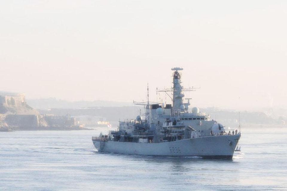 HMS Montrose home from anti-piracy patrols - GOV.UK