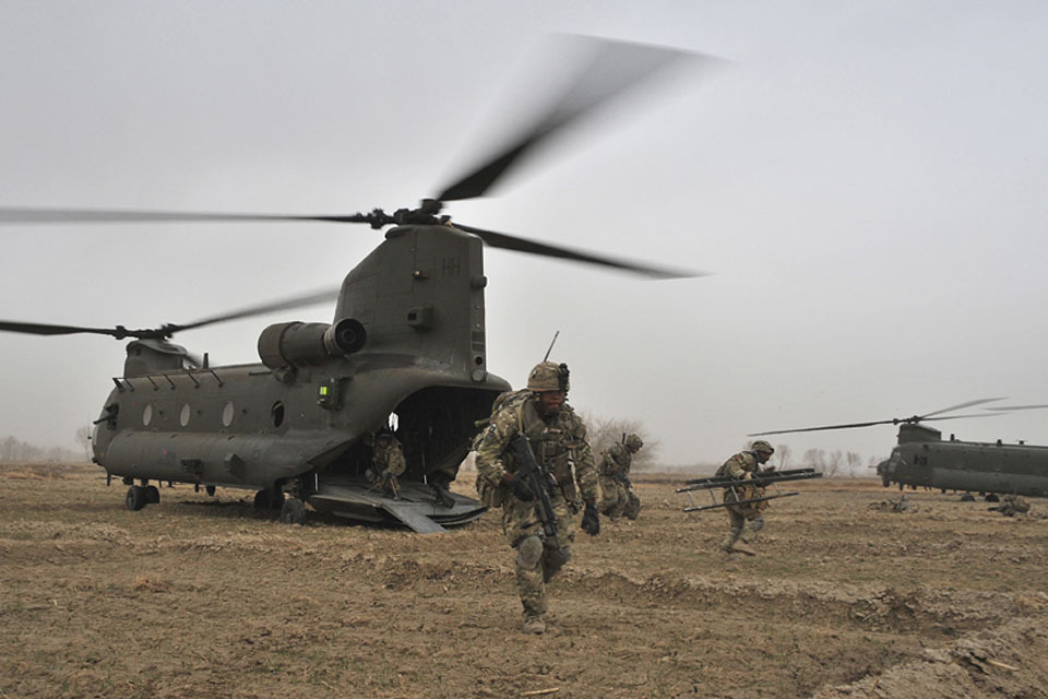 UK soldiers and Afghan police launch airborne operation - GOV.UK