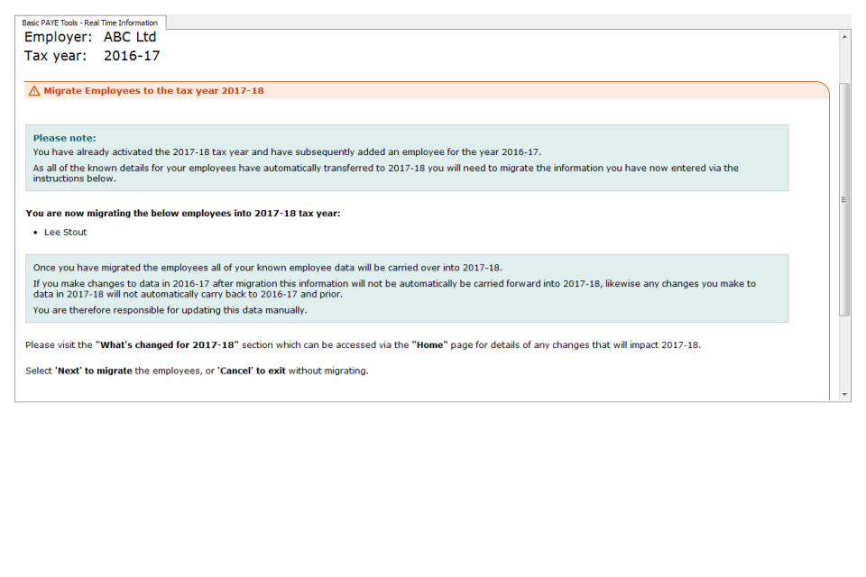 Basic PAYE Tools: User guide - GOV.UK