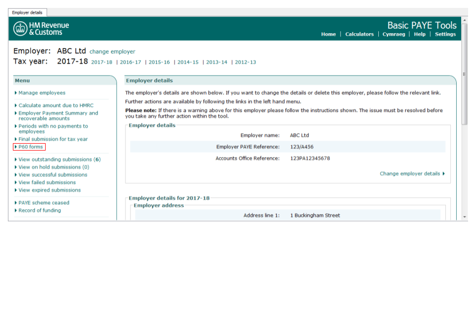 Basic PAYE Tools: User guide - GOV.UK