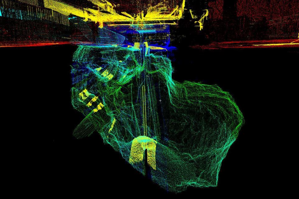 Laser technology used in works to secure mine shaft - GOV.UK
