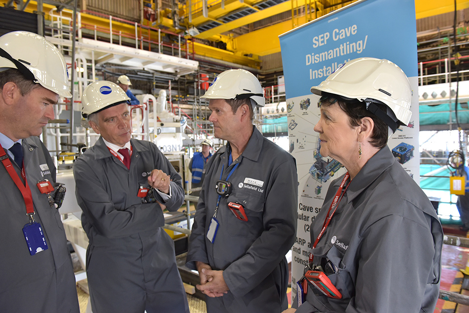 Minister praises Sellafield's 'world-class workforce' - GOV.UK