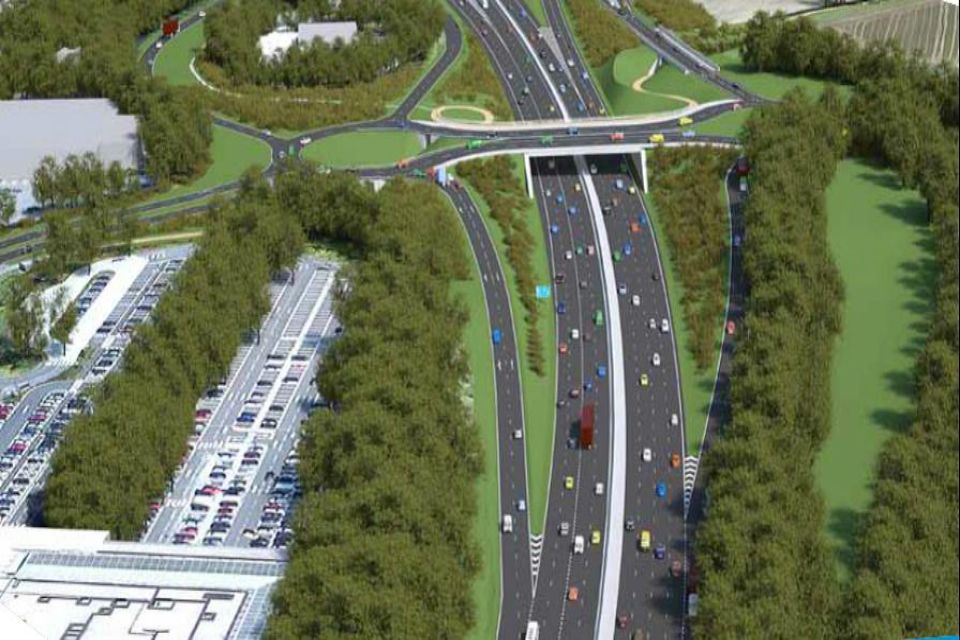 Upgrades to busy M3 junction at Winchester backed - GOV.UK
