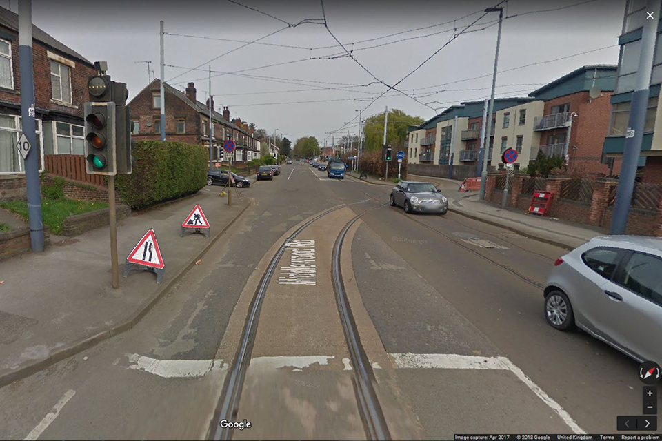Tram overspeeding on a curve, Sheffield, 19 July 2018 - GOV.UK