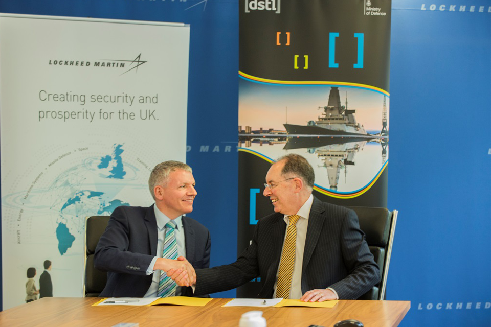 Dstl and Lockheed Martin Sign Collaboration Agreement - GOV.UK Dstl and Lockheed Martin Sign Collaboration Agreement - GOV.UK
